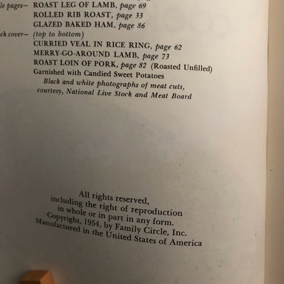 Family Circle | Kitchen | Vintage The Meat Cookbook | Poshmark